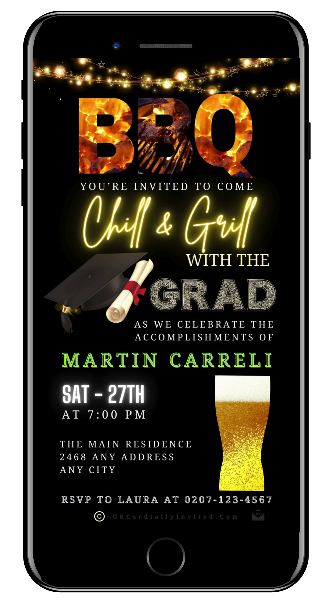 Graduation Barbeque Invitation Graduation Party Invitation Free